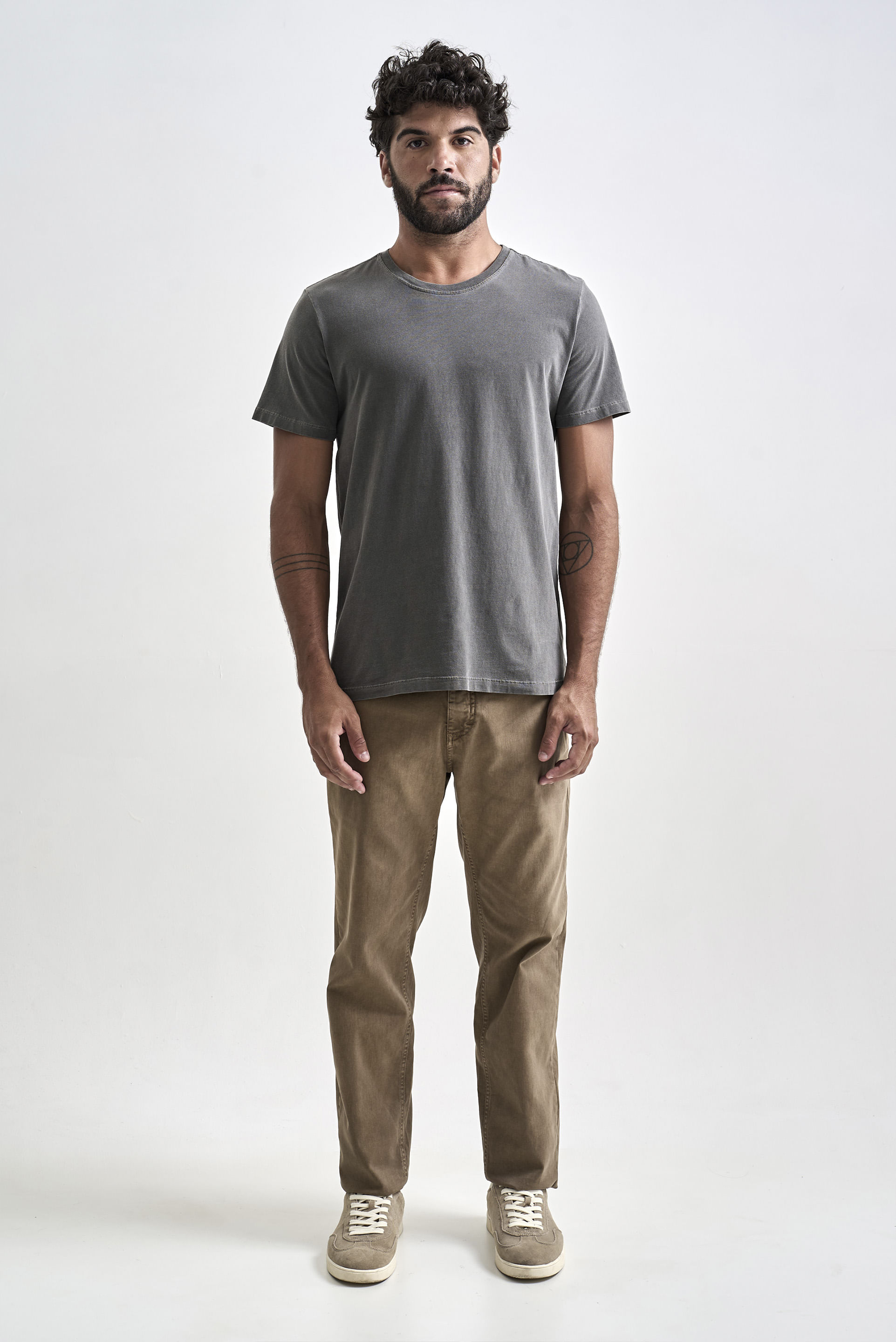 Camiseta Basic Stone Cinza Old | Austral