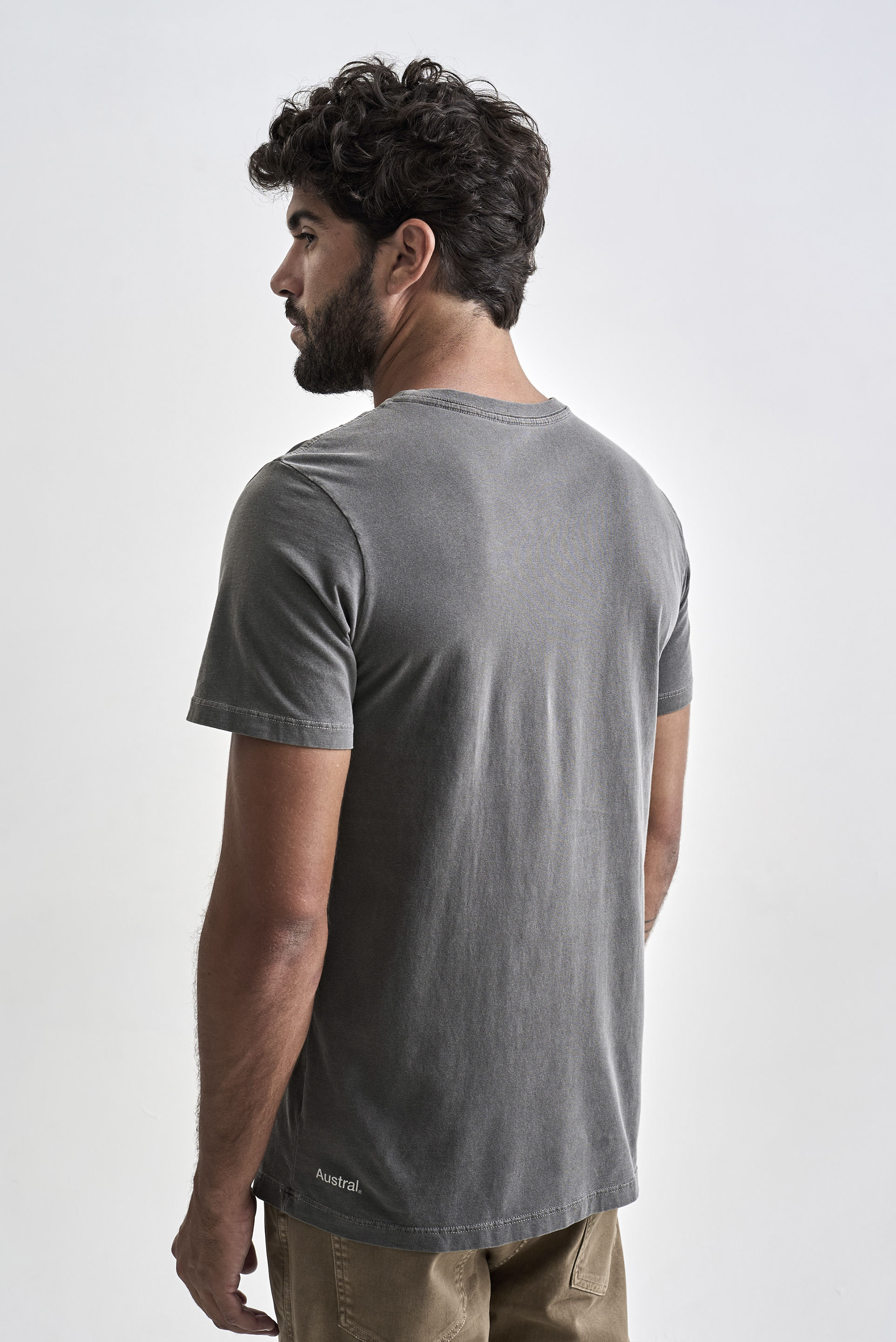 Camiseta Basic Stone Cinza Old | Austral