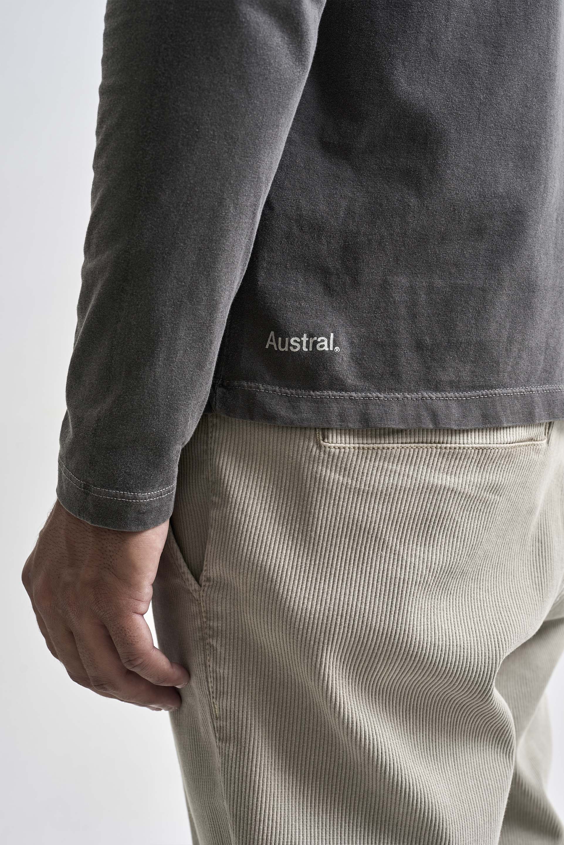 Camiseta Basic Manga Longa Stone Cinza Old | Austral